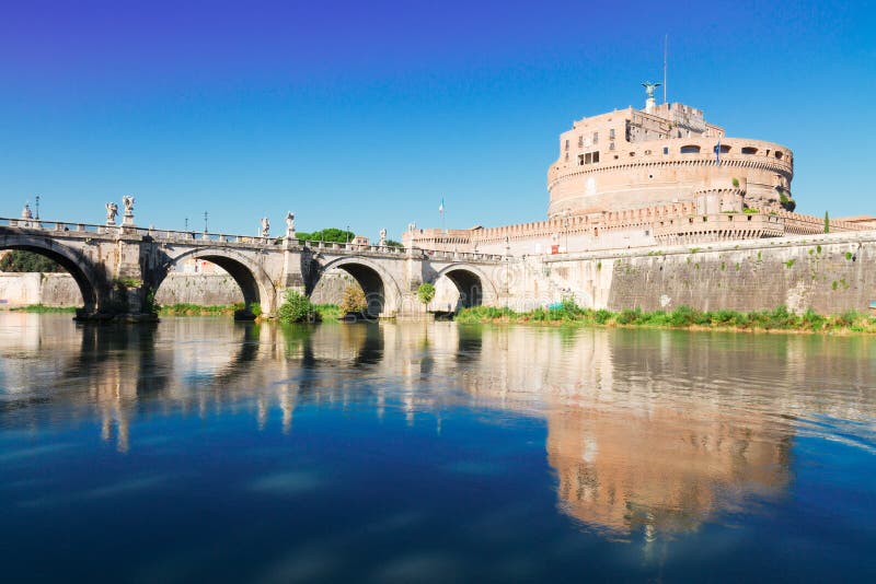 Castle St. Angelo, Rome, Italy Stock Photo - Image of historic, roman ...