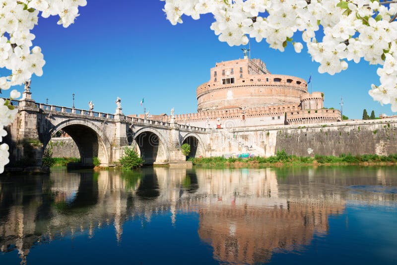 Castle St. Angelo, Rome, Italy Stock Photo - Image of castle, landscape ...