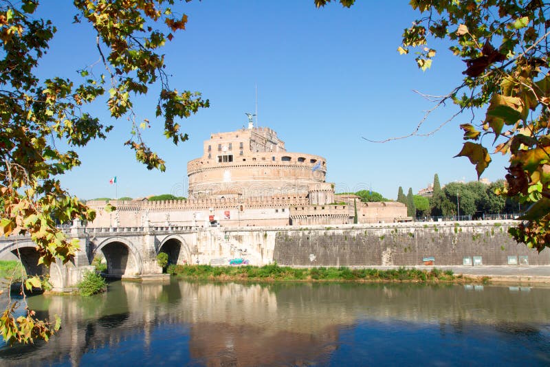 Castle St. Angelo, Rome, Italy Stock Image - Image of monument, history ...