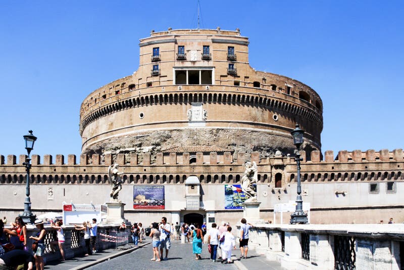 Castle St Angelo Rome Italy Editorial Image - Image of travel, ancient ...