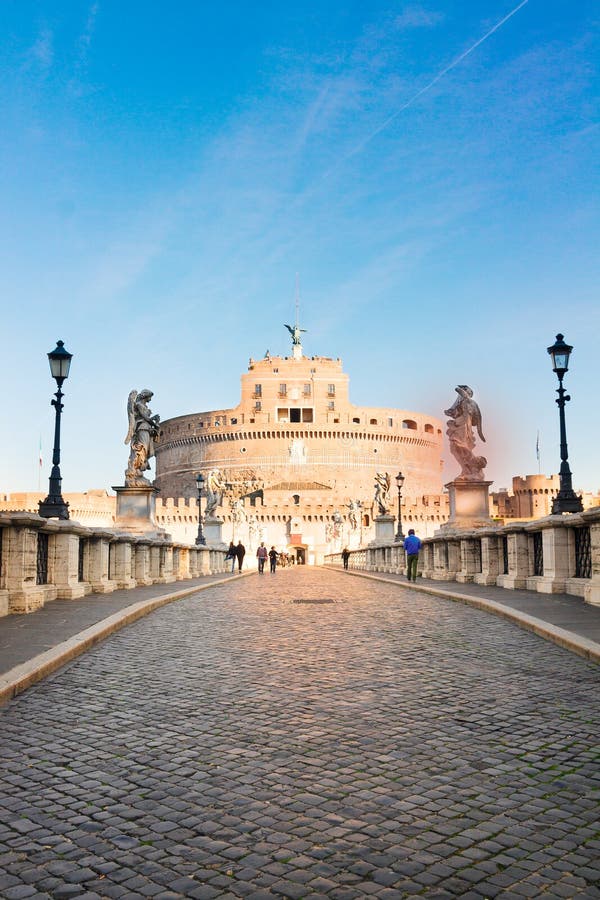 Castle St. Angelo, Rome, Italy Editorial Image - Image of landscape ...