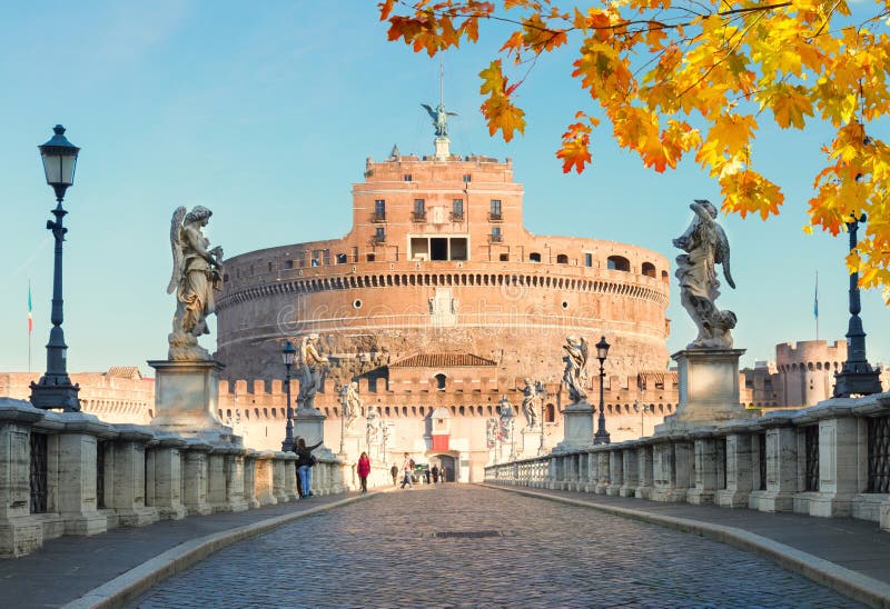 Castle St. Angelo, Rome, Italy Editorial Photo - Image of monument ...