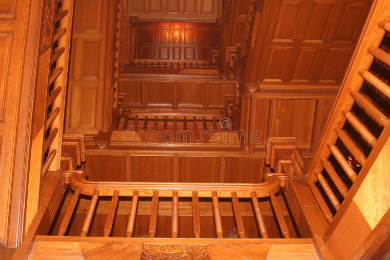 Castle Staircase stock image. Image of beautiful, railing - 734713