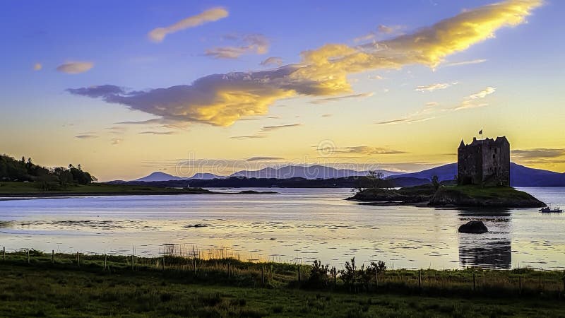 Castle Staker Near Oban in Scotland Stock Photo - Image of water, trip ...