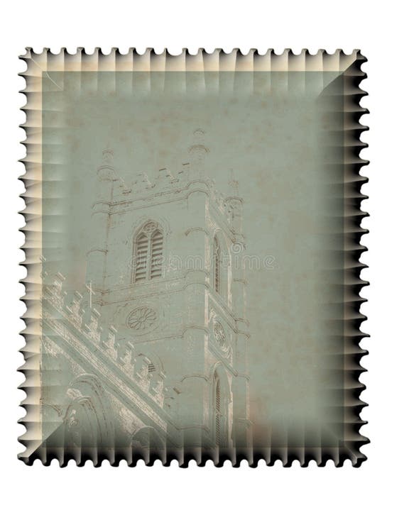 Castle stamp stock photo. Image of citadel, tower, medieval - 99697870