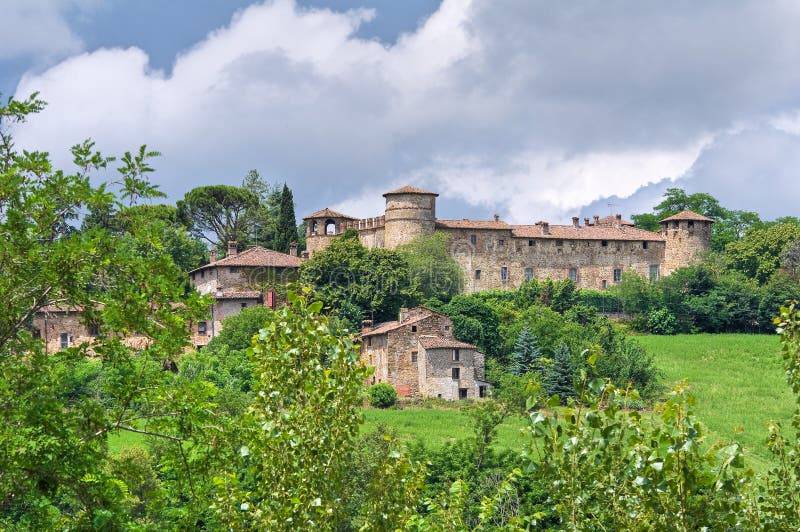 Castle of Statto. Travo.Emilia-Romagna. Italy Stock Photo - Image of ...