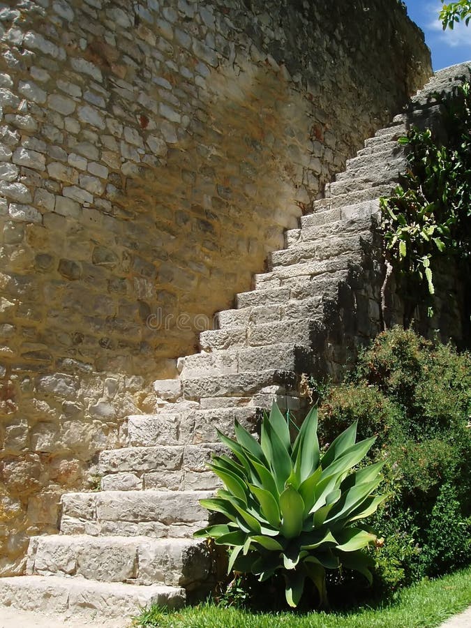 Castle steps. stock image. Image of building, ascend - 11328147