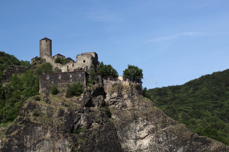 Castle Strekov stock photo. Image of usti, rock, ancient - 19630174