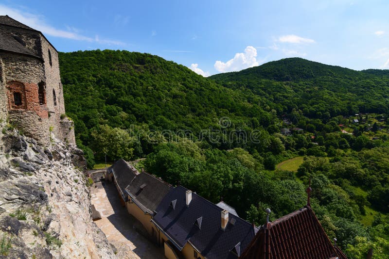 Castle Strekov in Valley of River Labe Stock Photo - Image of tower ...