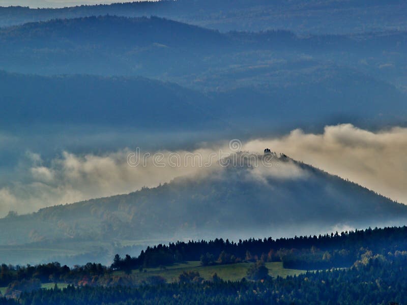Castle Sumburk stock photo. Image of dark, inversion - 11843074