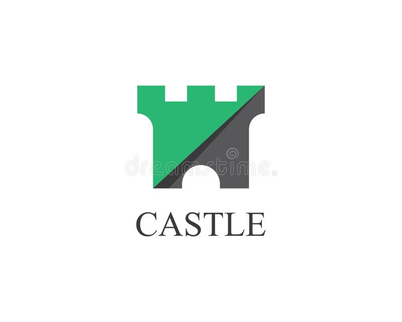 Castle symbol vector icon stock vector. Illustration of house - 171500415