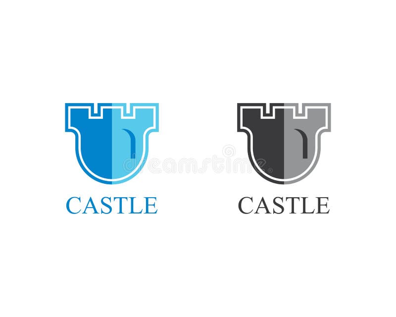 Castle symbol vector icon stock vector. Illustration of symbol - 171500438