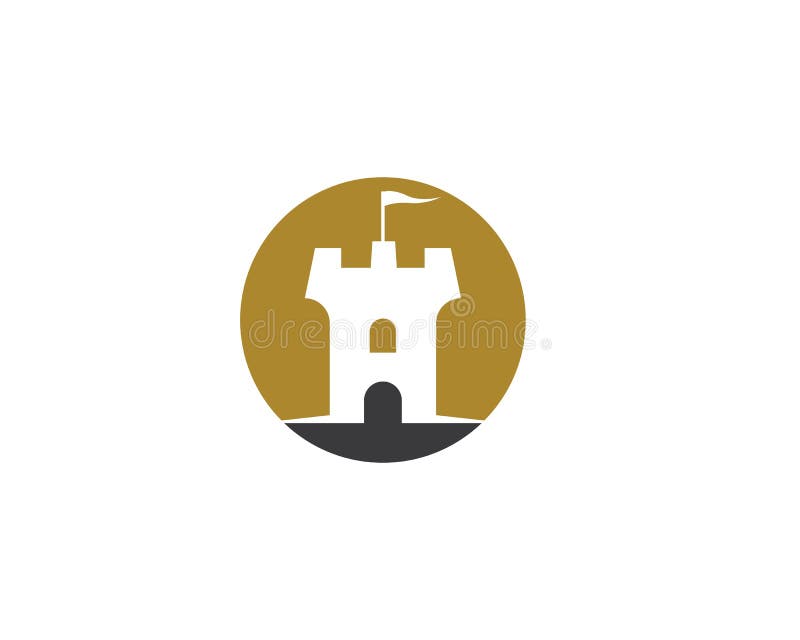 Castle symbol vector icon stock vector. Illustration of building ...