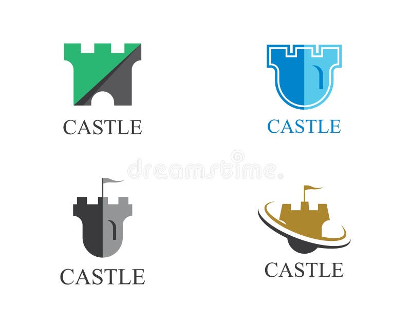 Castle symbol vector icon stock vector. Illustration of icon - 171502398