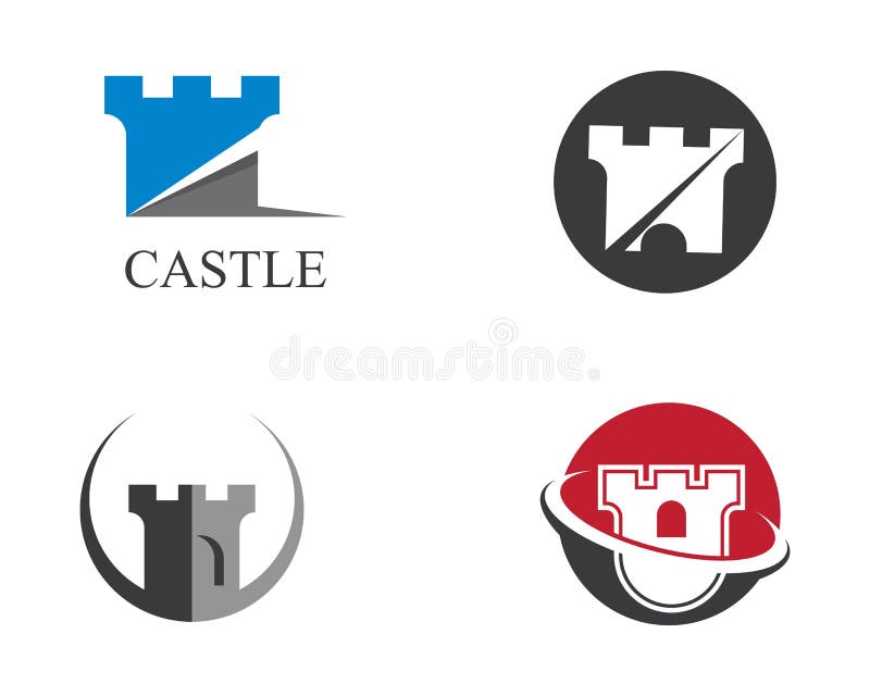 Castle Symbol Vector Icon Illustration Stock Vector - Illustration of ...