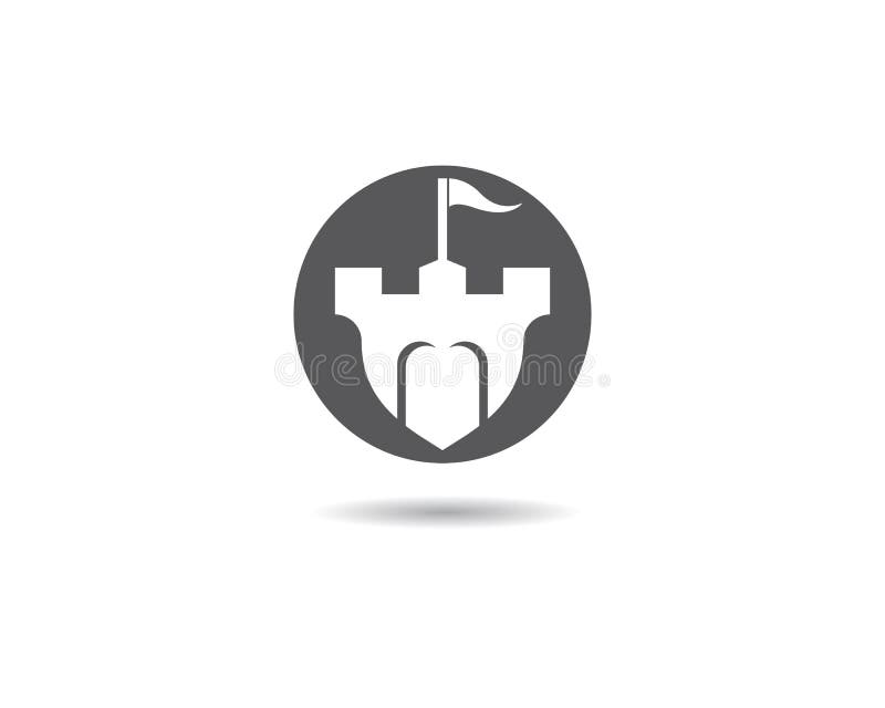 Castle symbol vector icon stock vector. Illustration of kingdom - 170050757