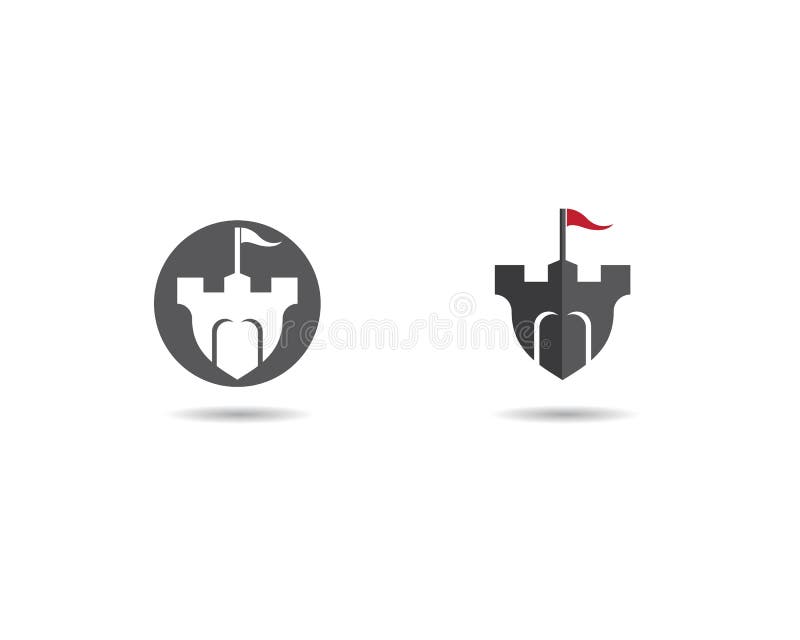 Castle Symbol Vector Icon Illustration Stock Vector - Illustration of ...