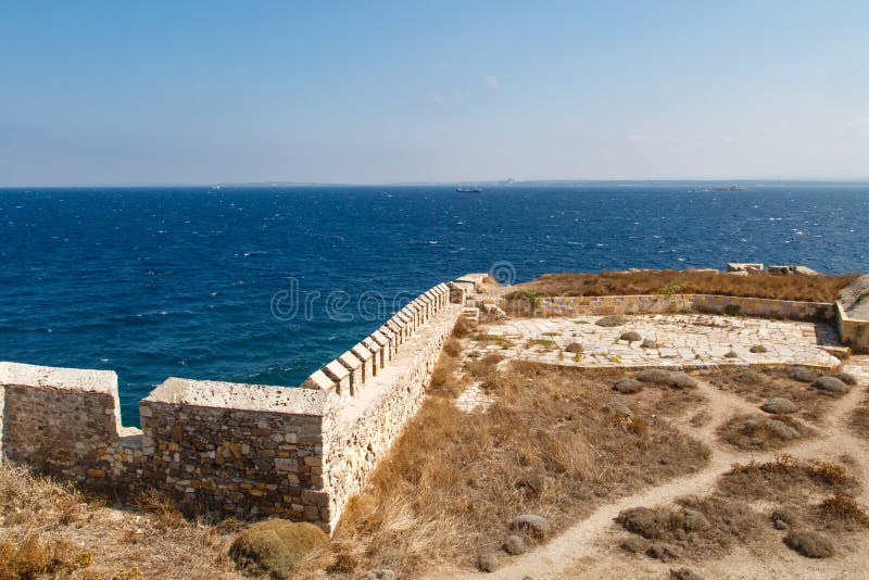 Tenedos Castle stock photo. Image of asia, summer, landscape - 48456308