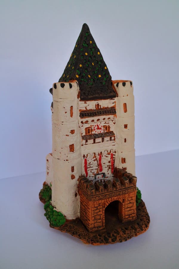 Castle Terracotta Handicraft Made Stock Image - Image of tower, europe ...