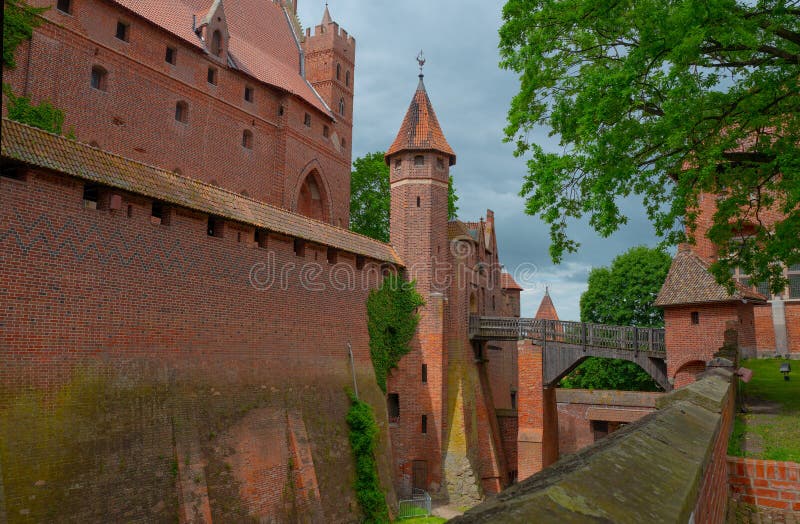 Castle of the Teutonic Knights Order in Malbork, Poland, is the Largest ...