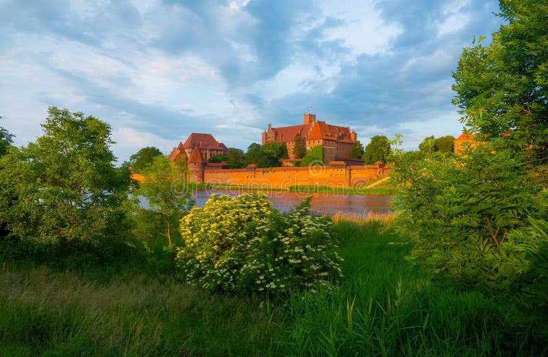 Castle of the Teutonic Knights Order in Malbork, Poland, is Largest ...