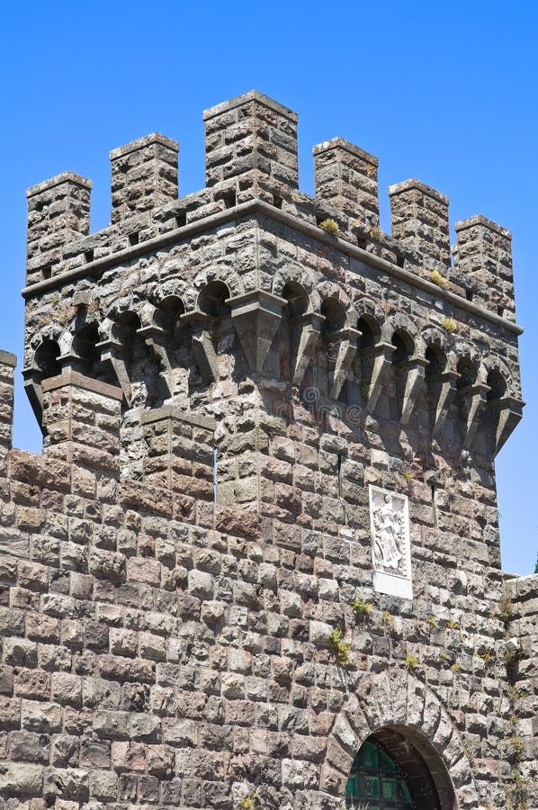 Castle of Torre Alfina. Lazio. Italy Stock Image - Image of detail ...