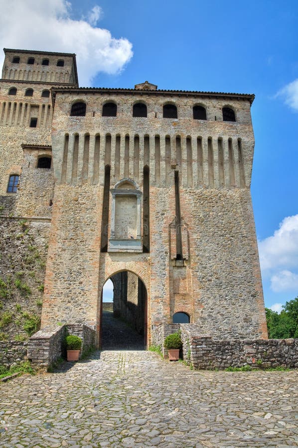 Castle of Torrechiara. Emilia-Romagna. Italy Stock Image - Image of ...