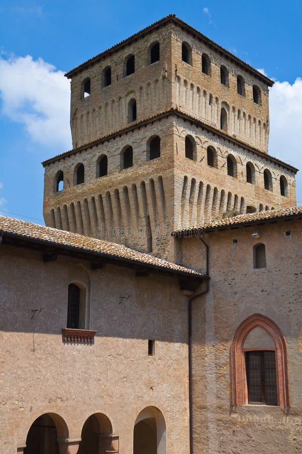 Castle of Torrechiara. Emilia-Romagna. Italy Stock Photo - Image of ...
