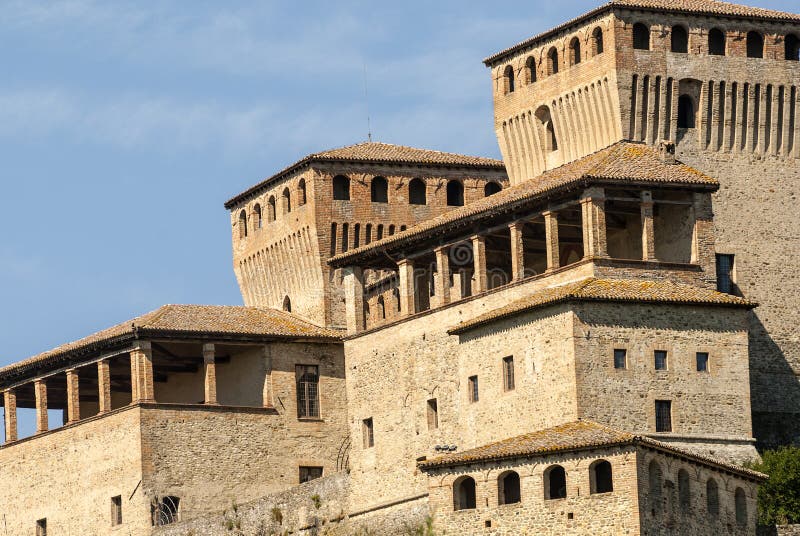 Castle of Torrechiara (Parma) Stock Image - Image of parma, building ...