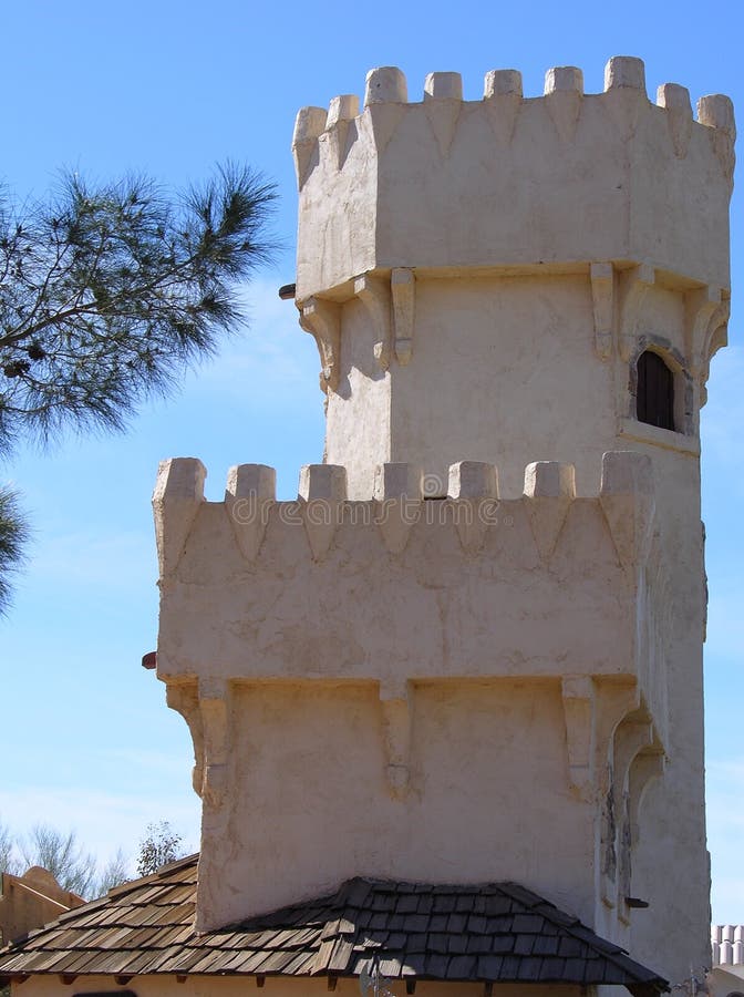 Castle Tower stock image. Image of fairytale, flags, palace - 550269