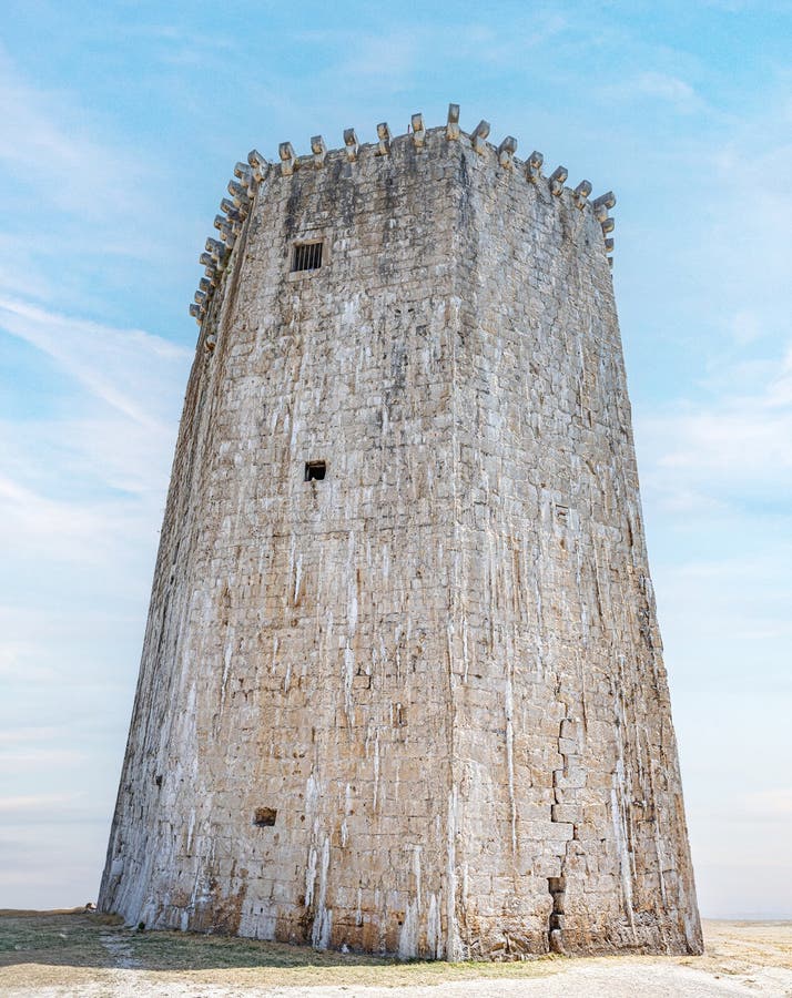 Castle Tower Against the Blue Sky. Stock Image - Image of traditional ...
