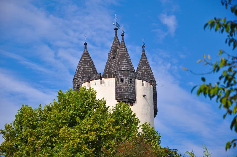 Castle Tower (Hanau, Germany). Stock Image - Image of stone, history ...