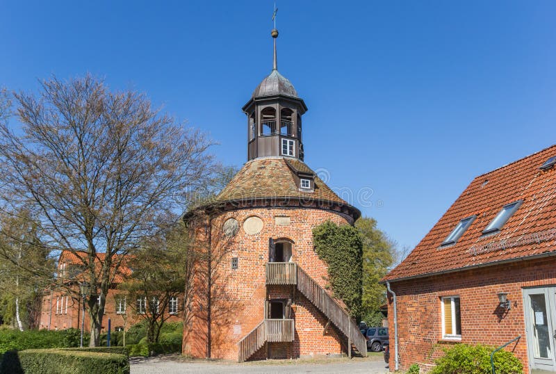 Castle Tower in Historic City Lauenburg Stock Image - Image of wooden ...