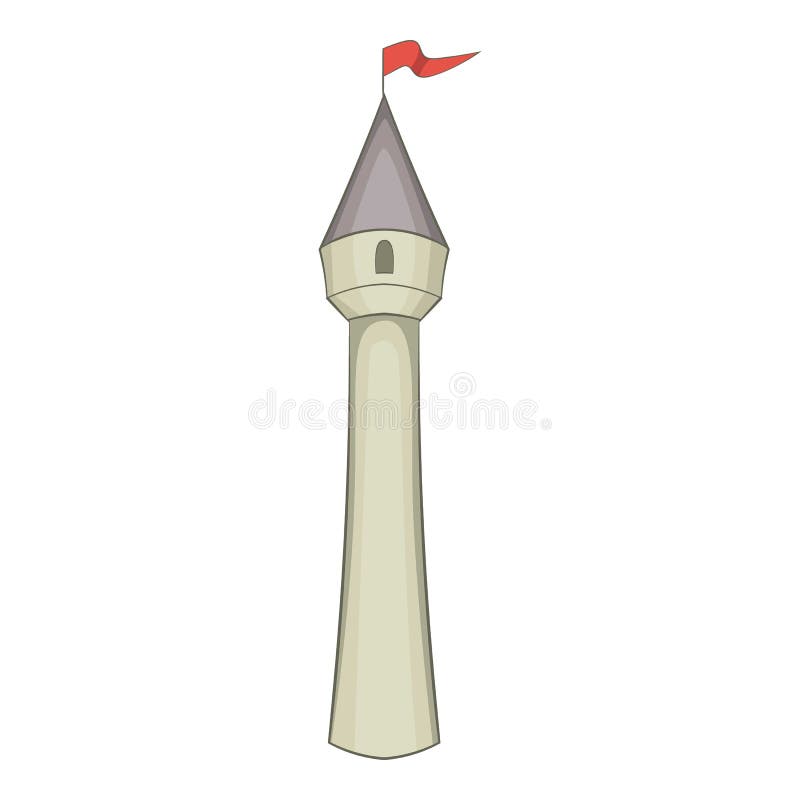 Castle Tower Icon, Cartoon Style Stock Vector - Illustration of culture ...