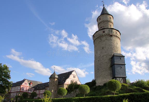Castle tower in Idstein stock image. Image of architecture - 9464265