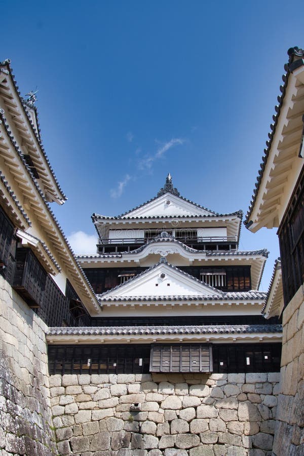 The Castle Tower of Matsuyama-Jo Castle. Ehime Japan Stock Photo ...