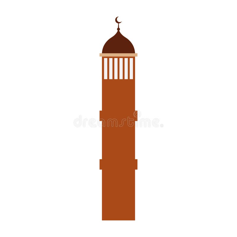 Castle tower with moon stock vector. Illustration of design - 94212166