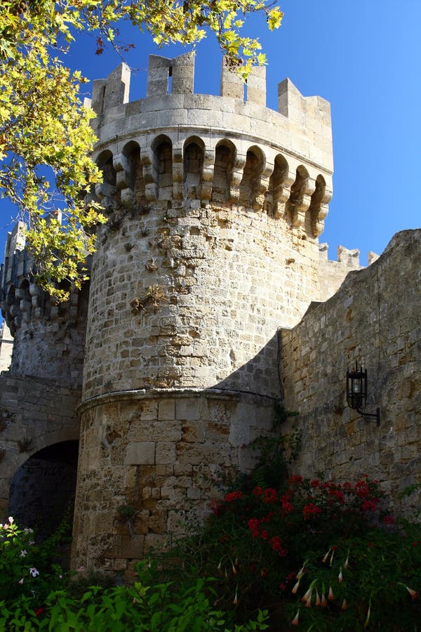 The Castle Tower is Part of the Fortification Stock Photo - Image of ...