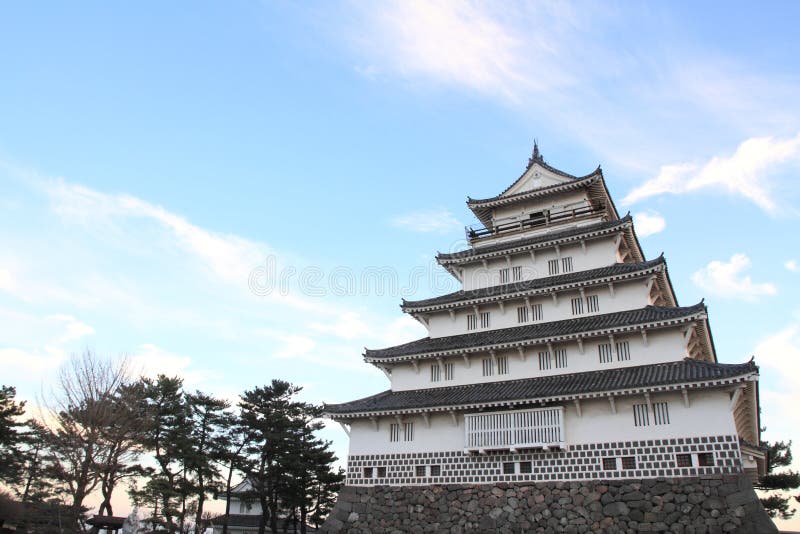 Castle Tower of Shimabara Castle in Nagasaki Stock Image - Image of ...