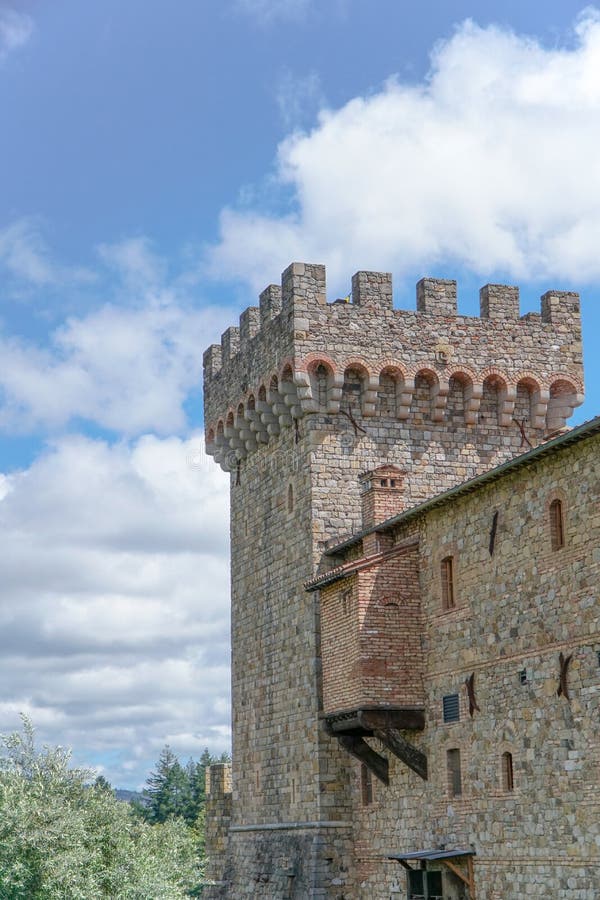 The Castle Tower stock image. Image of wood, medieval - 76974601