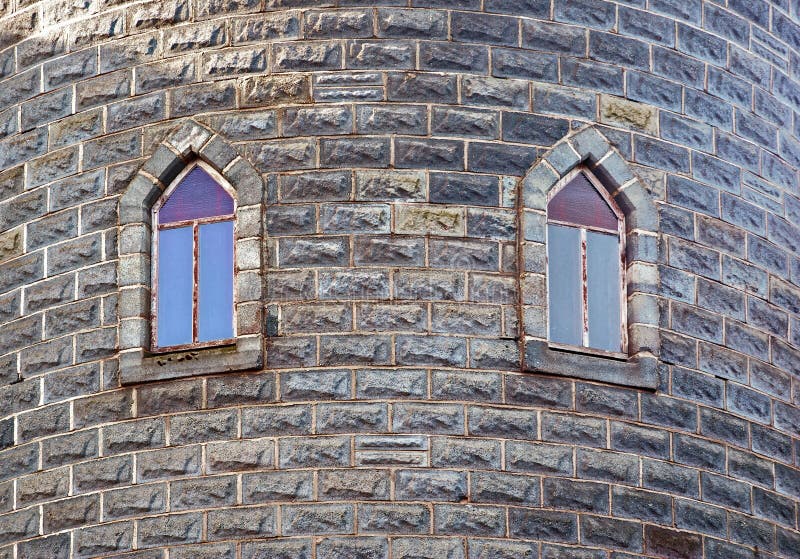 Castle Tower windows stock image. Image of aged, wall - 2969313