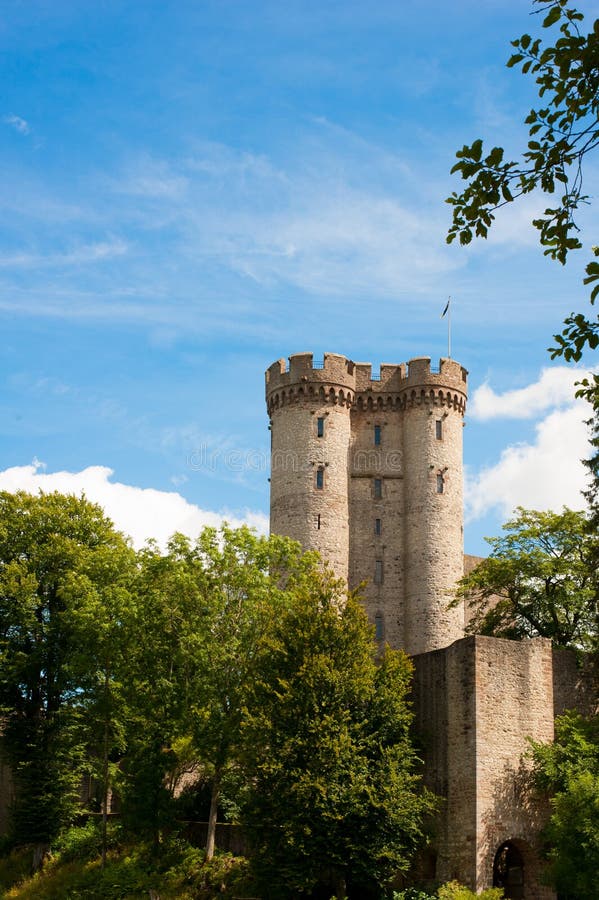 Castle towers stock image. Image of stone, ancient, monument - 26267353