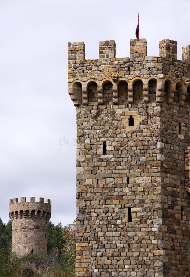 Castle Towers stock image. Image of parapet, rook, medieval - 8865963