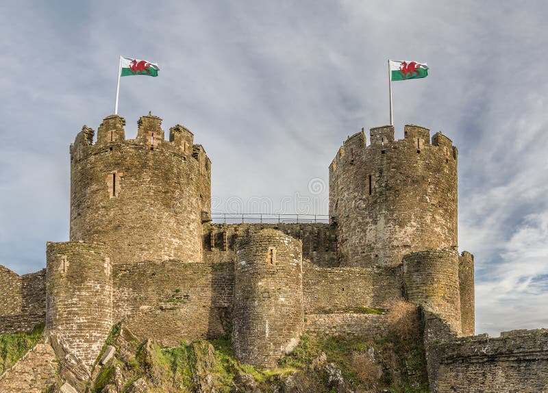 Castle Towers stock image. Image of century, dragon, historical - 38726157