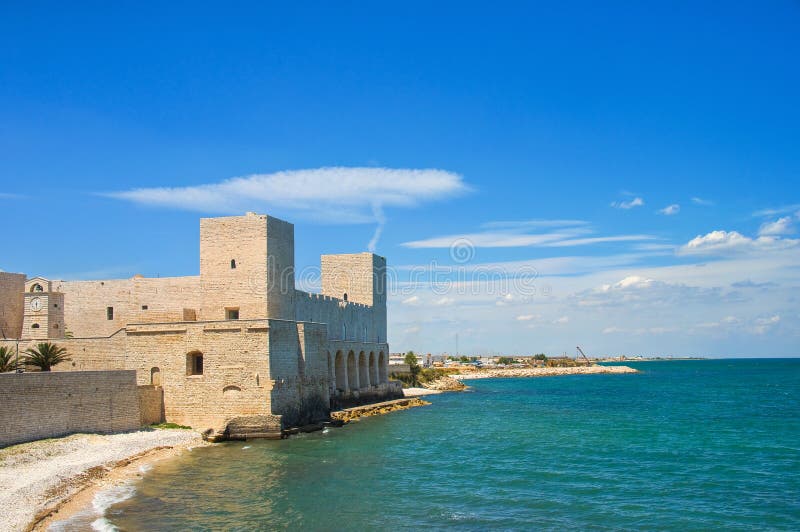 Castle of Trani. Puglia. Italy Stock Photo - Image of outside ...