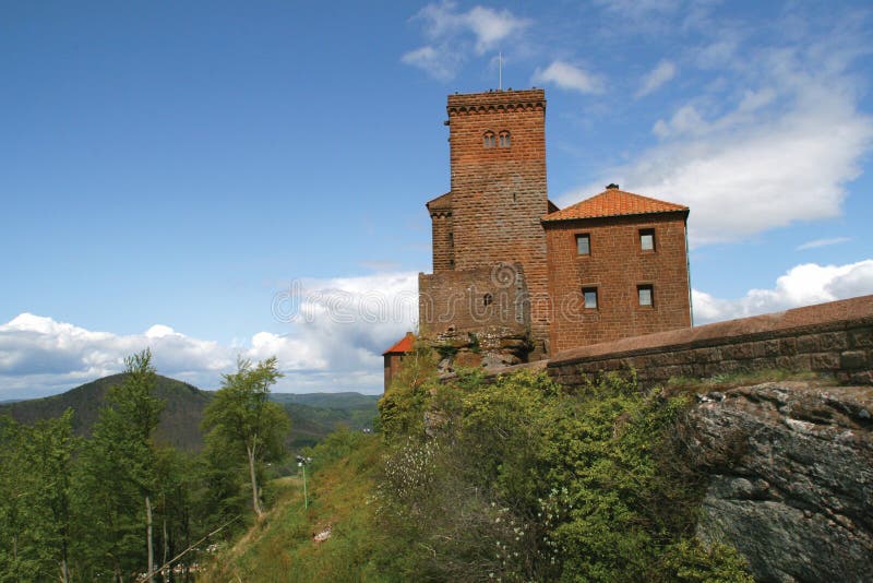 Castle Trifels stock photo. Image of field, architecture - 5520556