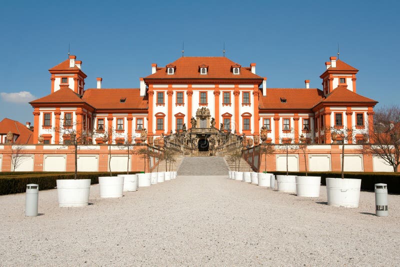 Castle Troja stock image. Image of europe, facade, picturesque - 24167037