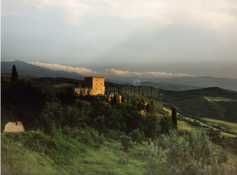 Castle in Tuscany stock image. Image of tuscany, italian - 961111