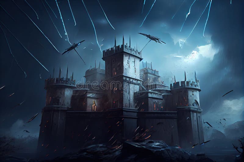 Fortress Under Attack Stock Illustrations – 25 Fortress Under Attack ...