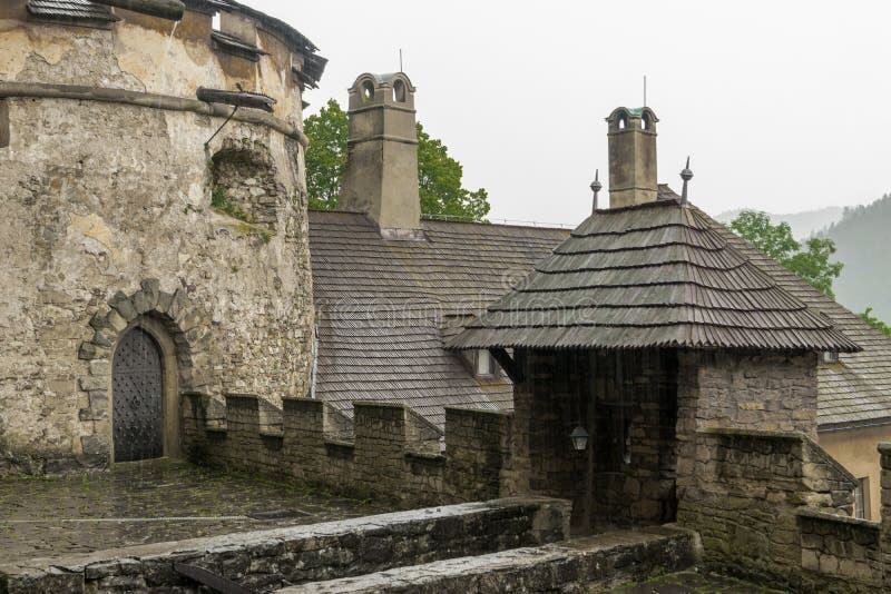 Castle on upper yard stock image. Image of history, historical - 106256479